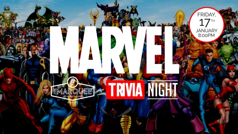 Marvel Trivia Night | ExploreSiouxLand.com
